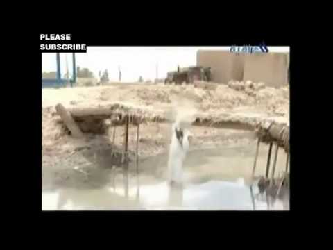 Iraklı sunucu, çekim sırasında suya düştü