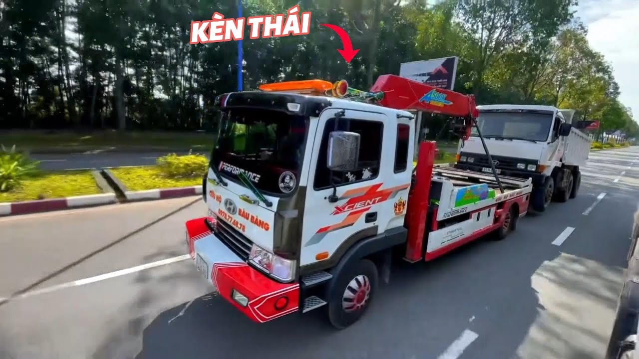 Xe Tải Cứu Hộ Chích Kèn Thái. Kèn Ong, Basuri V8 Quá Đã - YouTube