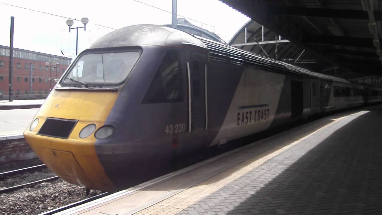 East Coast HST Class 43 "43239" "43314" Departing (NCL) Newcastle ...