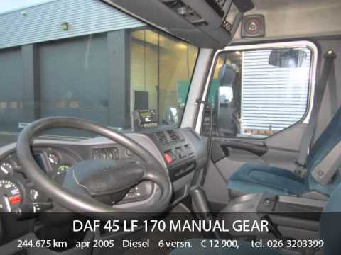 DAF 45 LF 170 MANUAL GEAR - YouTube