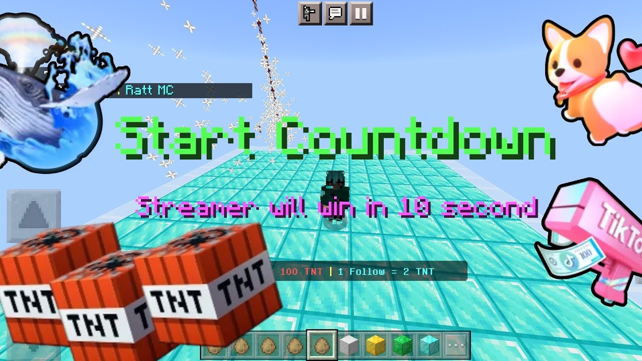 Download map tnt minecraft livestream tiktok | 1 coin = 1 tnt | bagi ...