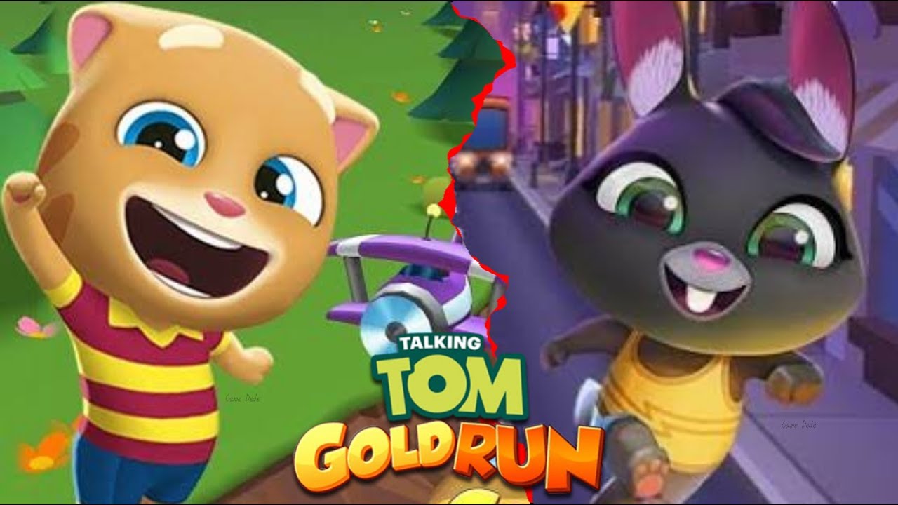 Talking Tom Gold Run Ginger's Forest Fun - Talking Becca Gameplay ...