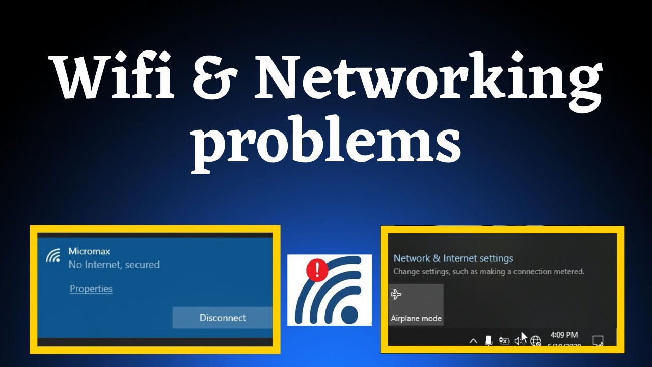 How To Fix Wifi And Networking Problems Easy Methods Windows 10 Youtube