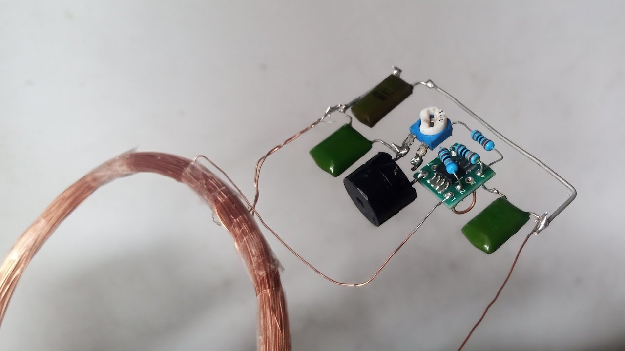 Percobaan metal detector ic Mosfet 4800b versi 2 - YouTube