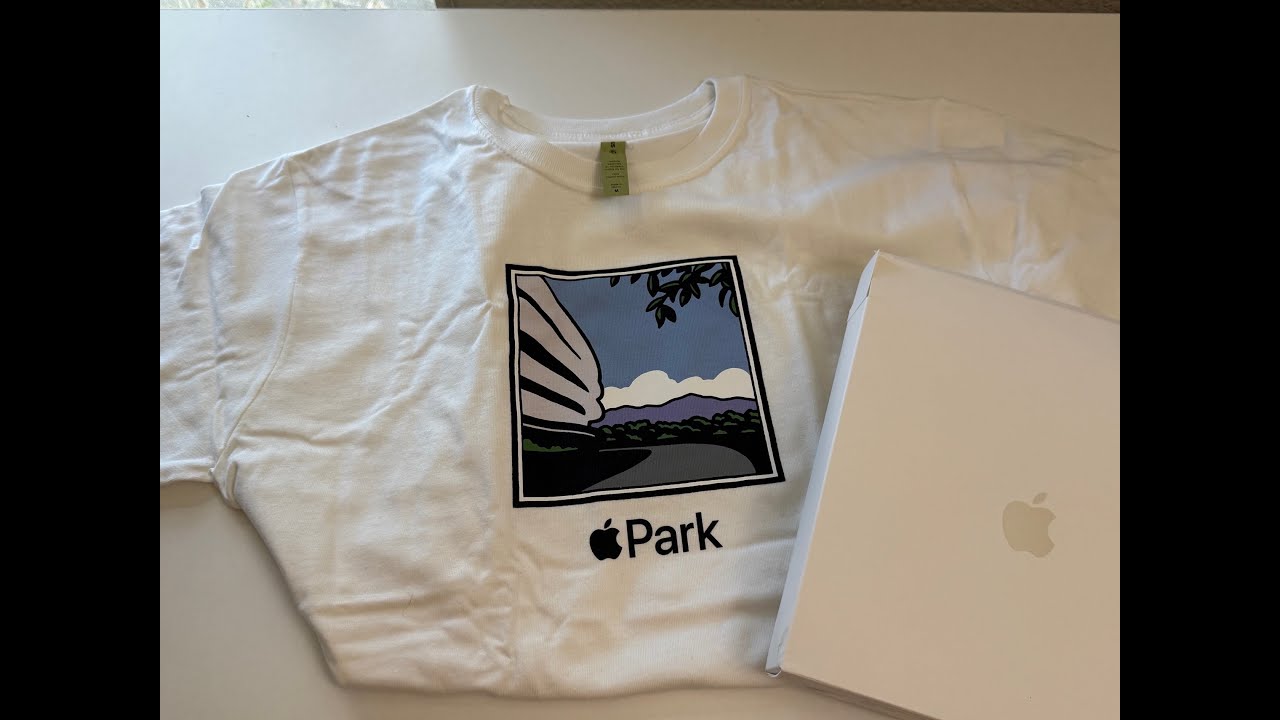 Apple Park Path T-shirt Unboxing! @Apple - YouTube