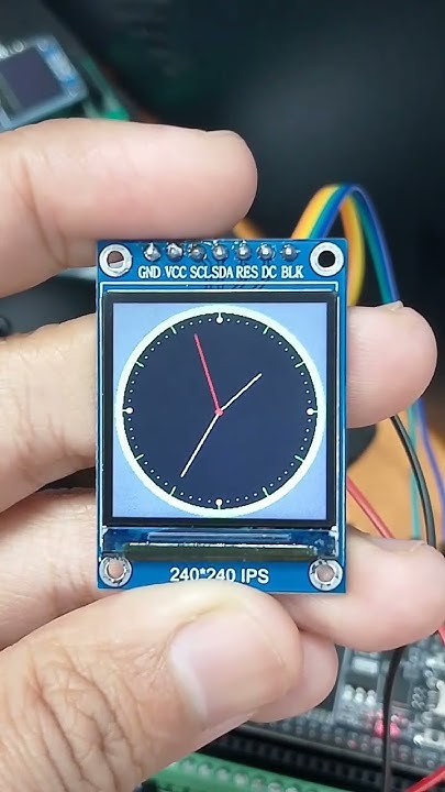 ESP32 Analog Clock with ST7789 TFT 240x240 #esp32 #iot #arduino #clock #time - YouTube