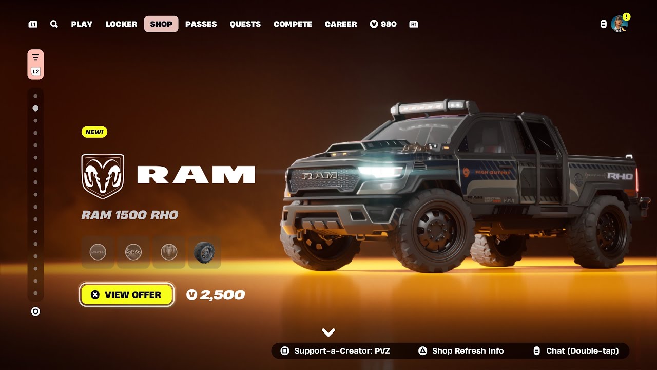 NEW RAM 1500 RHO TRUCK! Fortnite Item Shop [March 25th, 2025] - YouTube