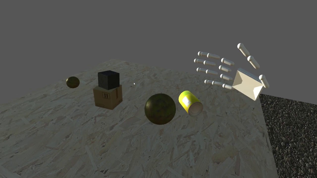LEAP Motion grabbing and tossing in VR - YouTube