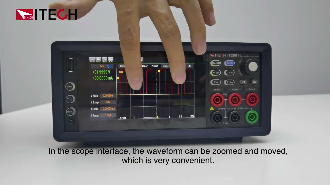 IT2800 Graphical Source Measure Unit Waveform Display - YouTube