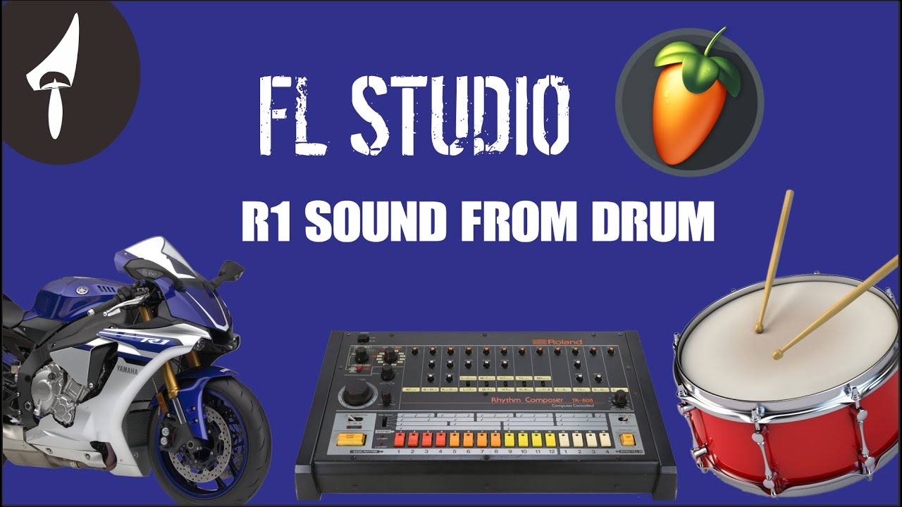Suara Yamaha R1 crossplane sound engine from Drum on FL Studio - YouTube