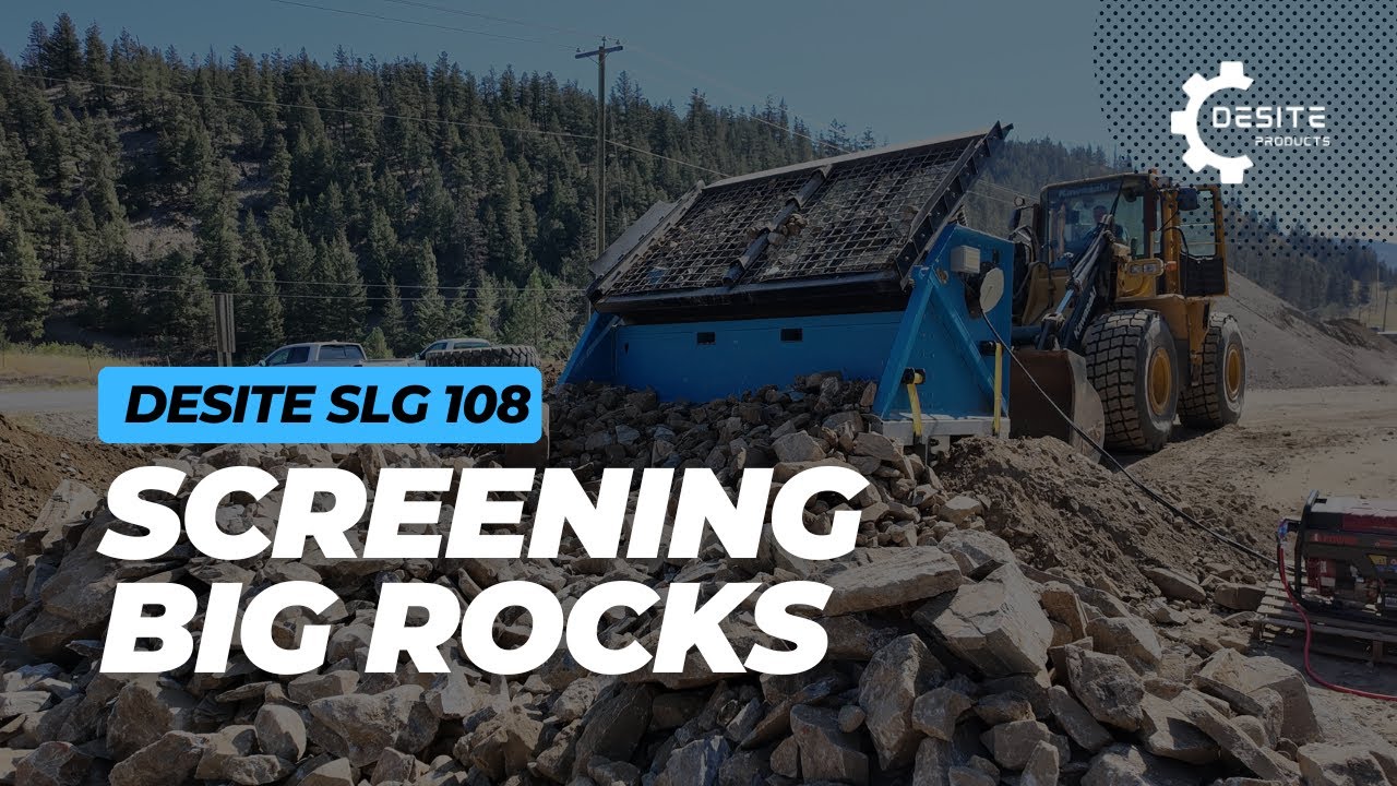 Rock Screening | 60 to 70 Yards Per Hour - YouTube