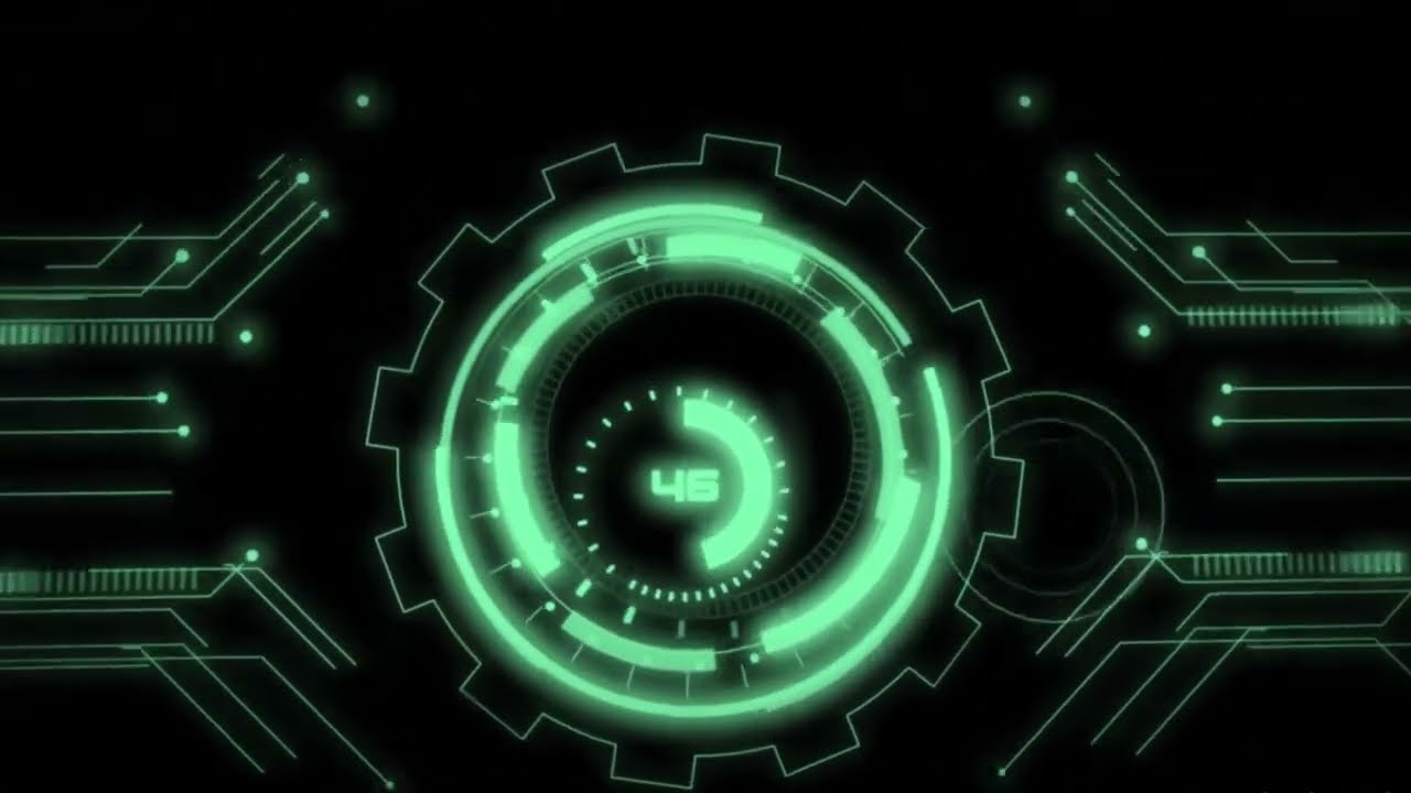 Countdown Futuristic Intro Template No Text Free Copyright & Use - YouTube