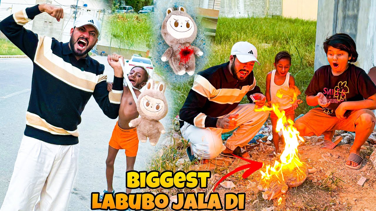 FINALLY BIGGEST LABUBO JALA DEYA 😳 || THE END OF LABUBO DOLL 😳 || - YouTube