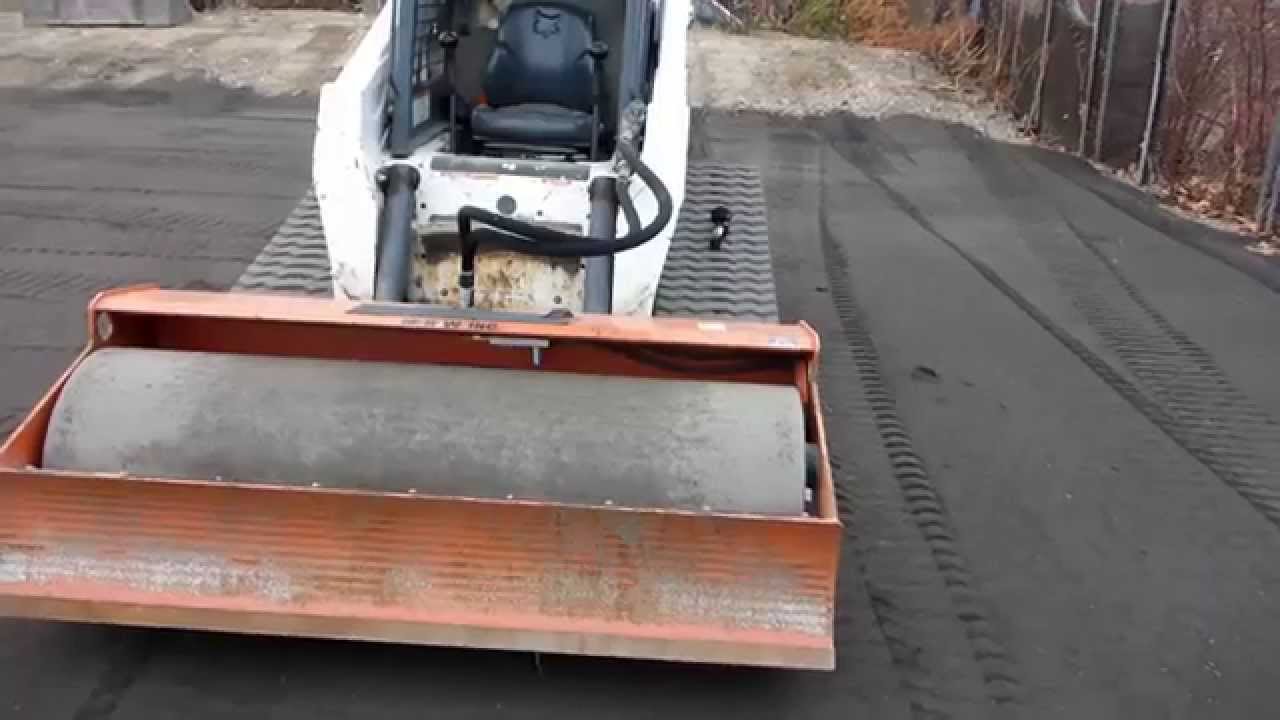 MBW Skid Steer Roller Attachment Walk Around - YouTube
