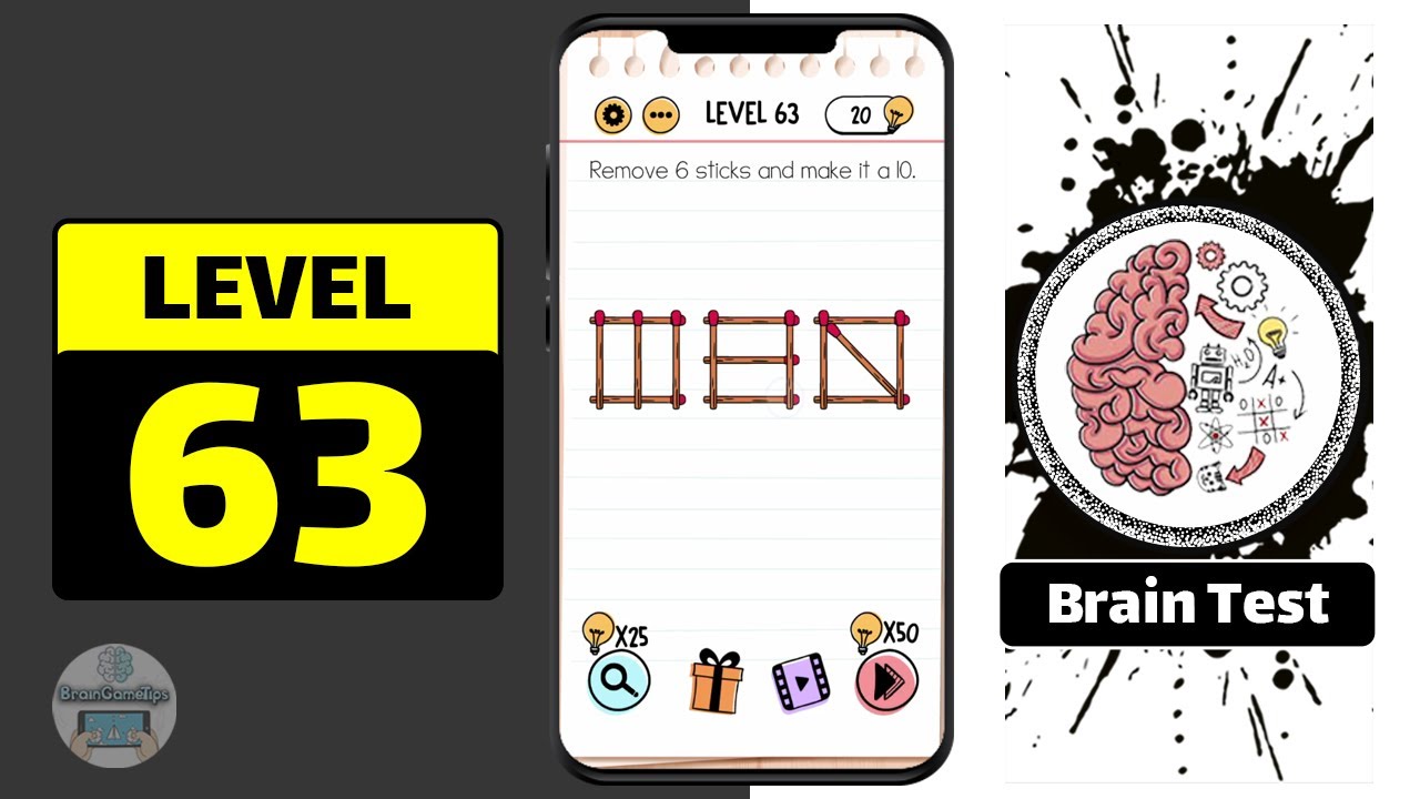 Brain Test Level 63 Walkthrough YouTube