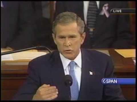George Bush Post 9/11 speech pt 1 - YouTube