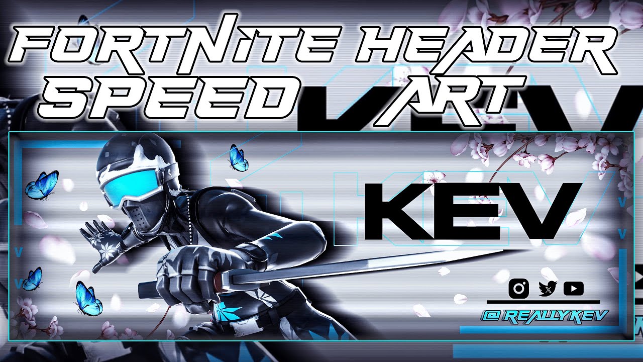How I made this CLEAN Fortnite header in Photoshop ! (Free psd at 100 ...
