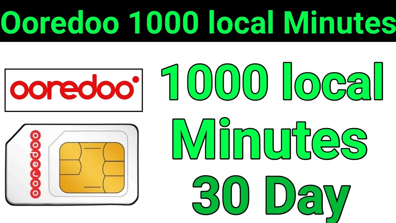 How to Activate ooredoo 1000 local Minutes | Ooredoo Unlimited Minutes ...