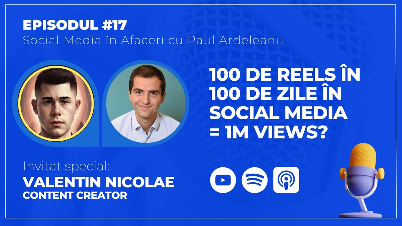 100 de Reels în 100 de zile în Social Media = 1M Views? | Valentin Nicolae și Paul Ardeleanu ...