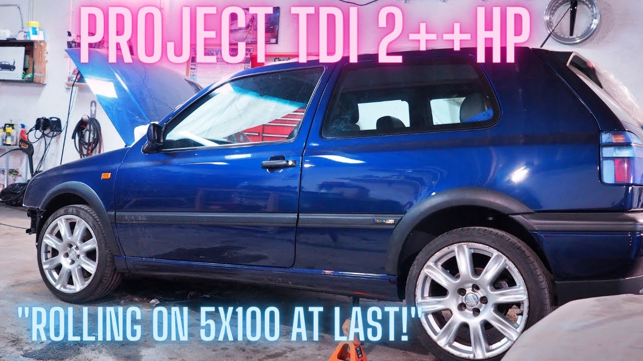 Golf mk3 Open Air Project Rolling on 5x100 - YouTube
