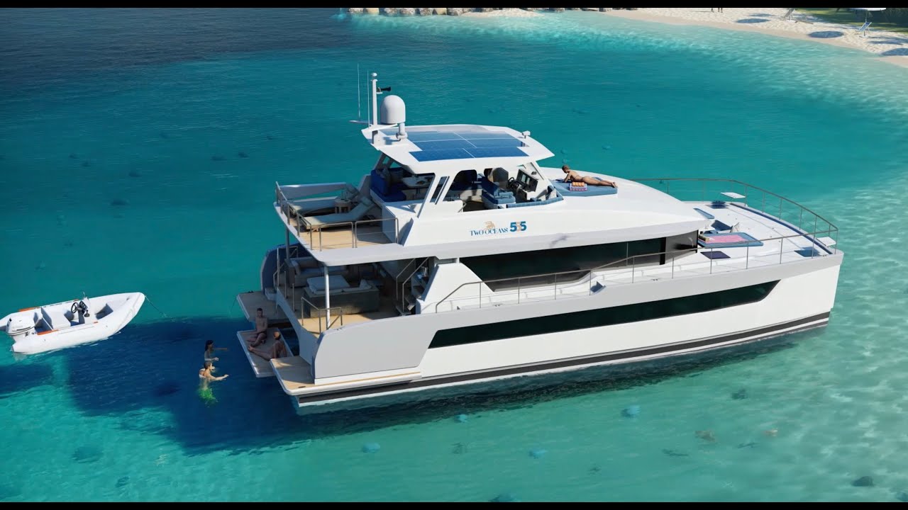 Two Oceans 555 Power Catamaran (Exterior) – For Sale by HMY Yachts ...