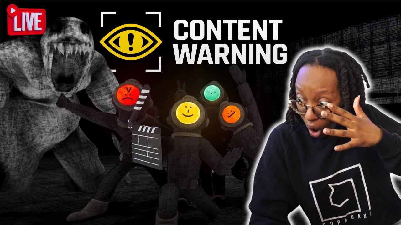 Content Warning - Lights, Camera, FEAR! 🤣 - YouTube