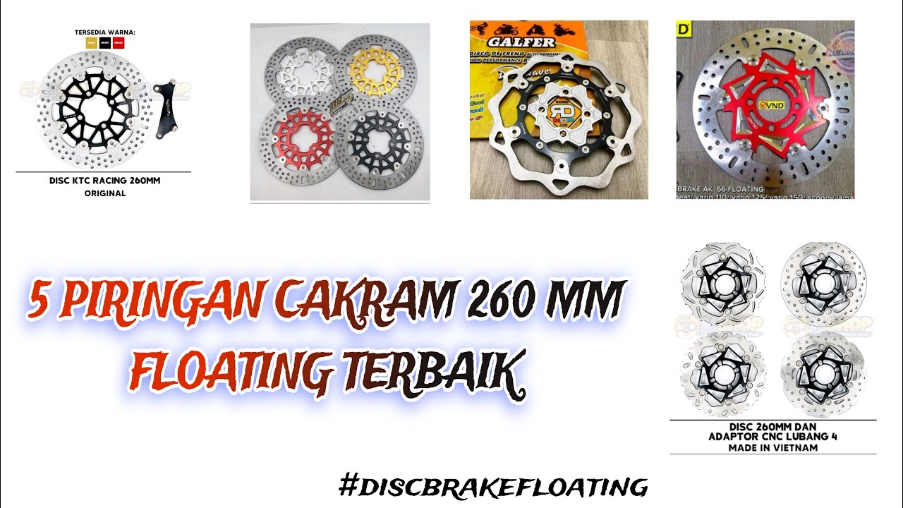 Rekomendasi Disc Brake Floating 260 mm Buat Vario - YouTube