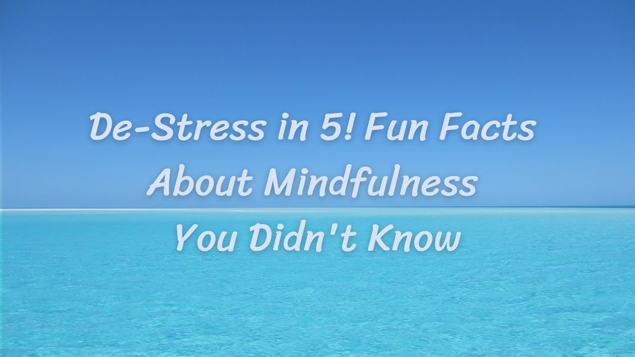 De-Stress in 5! Fun Facts About Mindfulness You Didn't Know - YouTube
