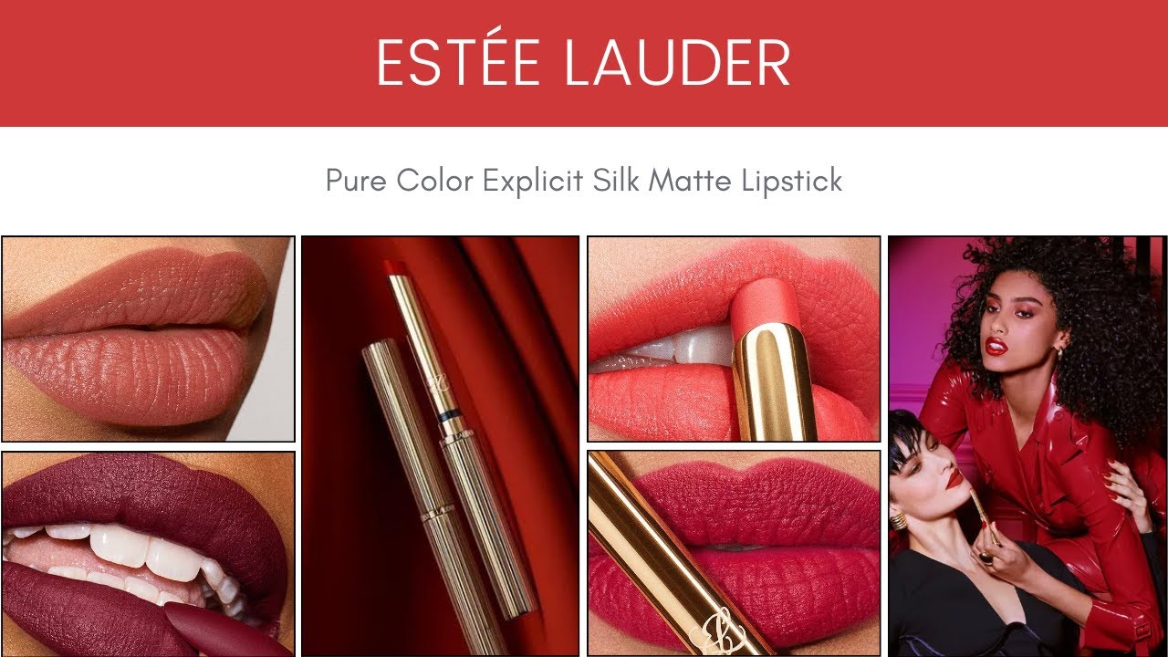Estée Lauder Pure Color Explicit Silk Matte Lipstick - YouTube