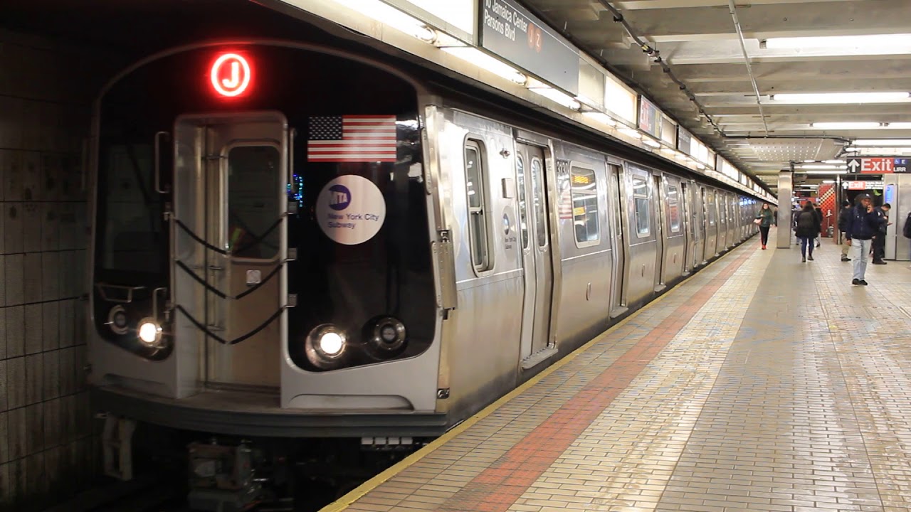 MTA New York City Subway R179 J Train leaves Sutphin Blvd - YouTube