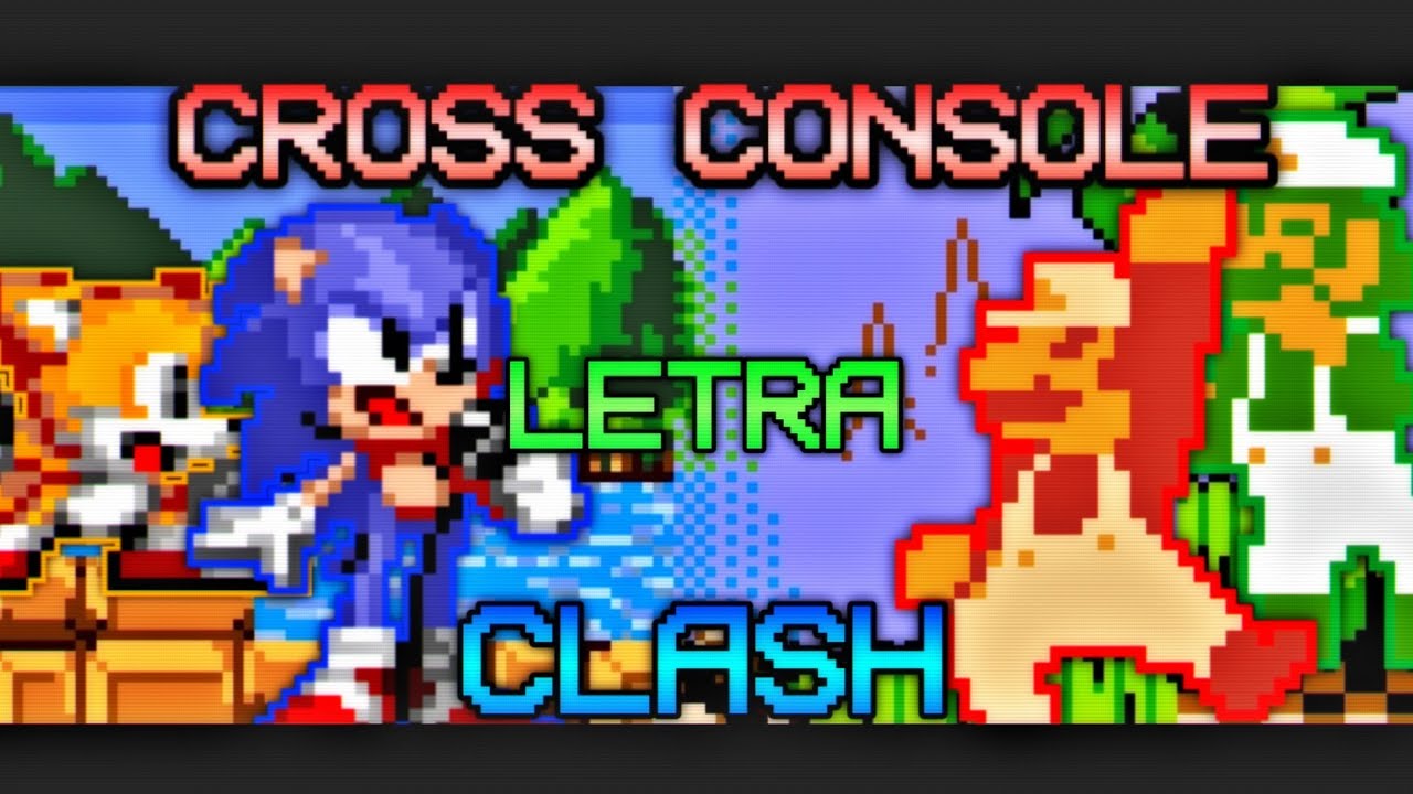 "Embate entre Consoles"||Cross Console Clash||Letra em PT-BR||FNF MOD ...