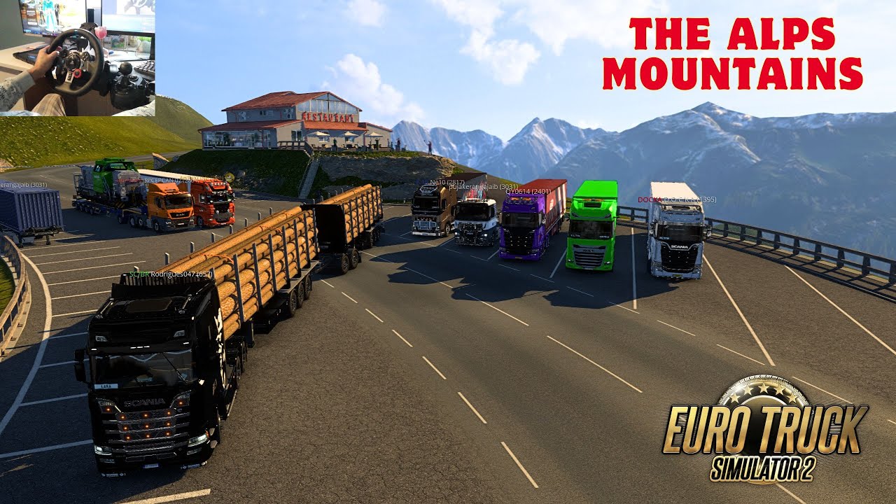 Ets2 the alps mountains, new truck DAF, euro truck simulator 2, - YouTube