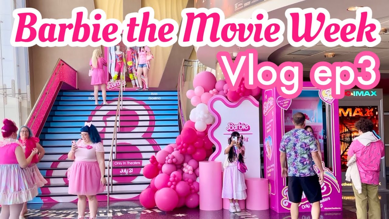 BARBIE MOVIE WEEK !!! DAY 5&6 [PINK Brunch & WOrld of Barbie] - YouTube