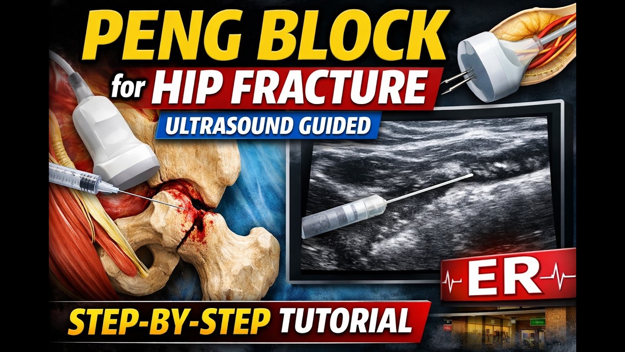 PENG Block for Hip Fracture: Ultrasound Guided Technique | Step by Step ...