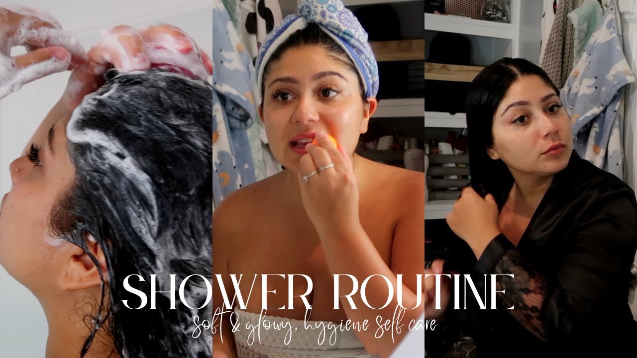 *THAT GIRL* Shower Routine | Glowy, Hygienic, Body & Self Care - YouTube