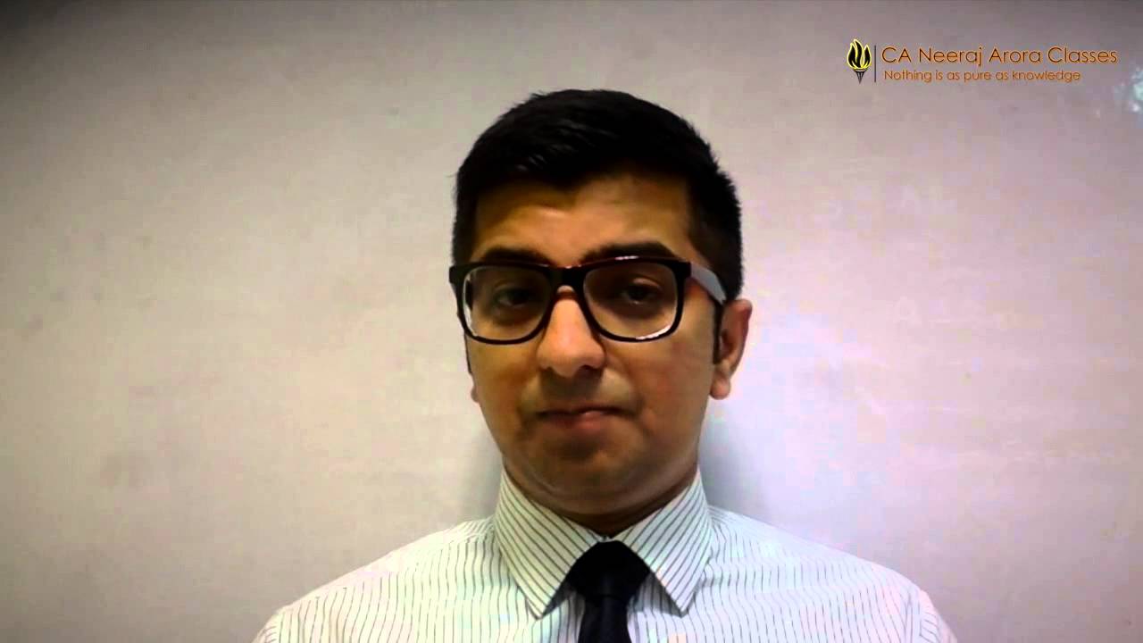 Ca Ipcc Amendments May 2015 Attempt Ca Neeraj Arora Youtube