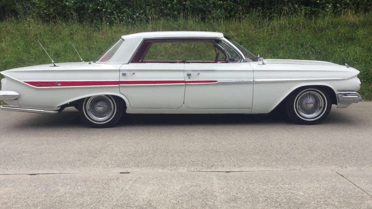 1961 CHEVROLET IMPALA V8 350 PILLARLESS SEDAN - YouTube