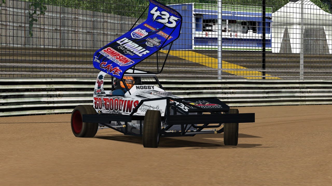 Y.G.R.L Brisca f1 stockcars heat 1 Ipswich shale- rfactor - YouTube