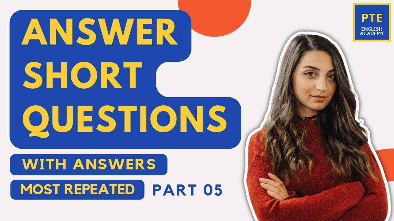 PTE Speaking - Answer Short Questions With Answers | Most Repeated ...