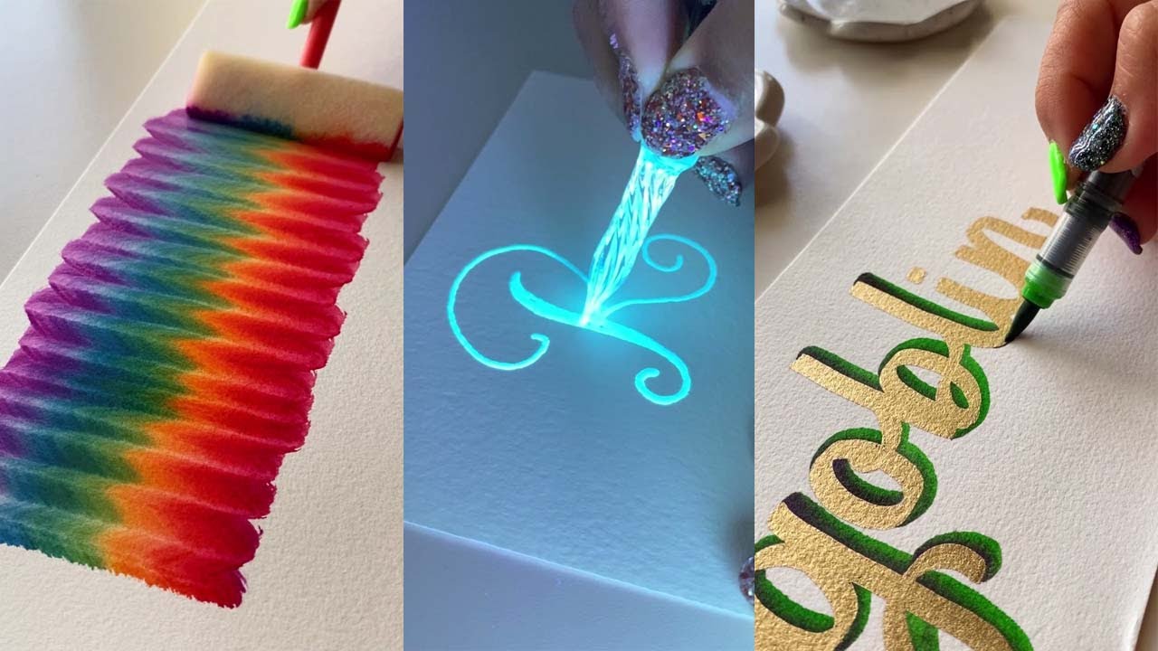 Calligraphy Compilation #13 - Satisfying Art Video - Satisfying ...
