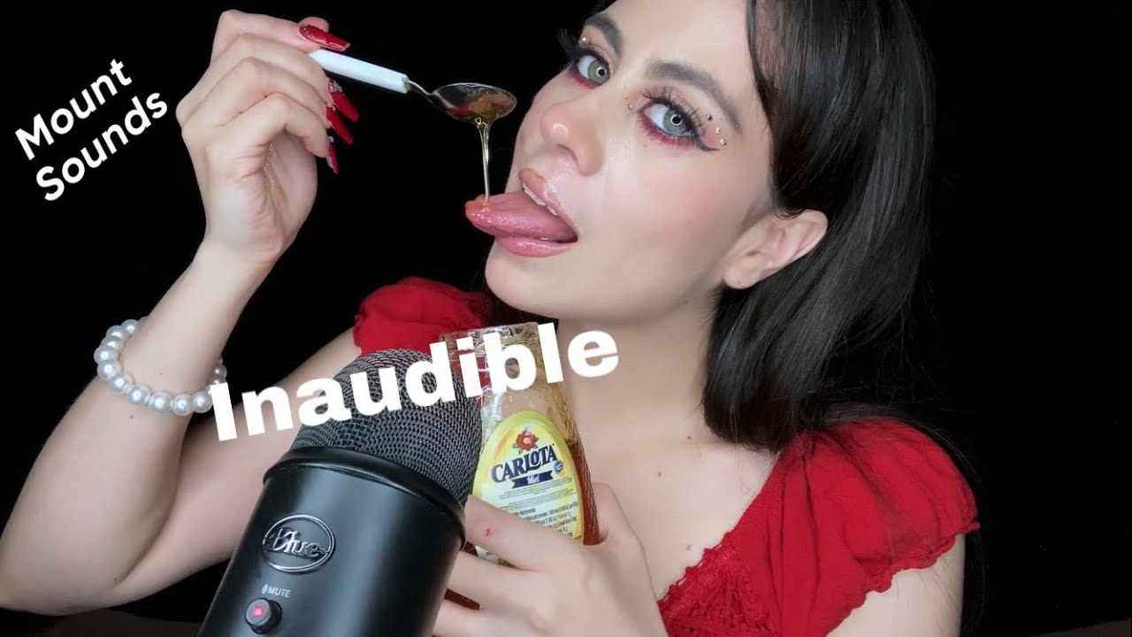Asmr inaudible comiendo miel 🍯/ Asmr mount sounds - YouTube