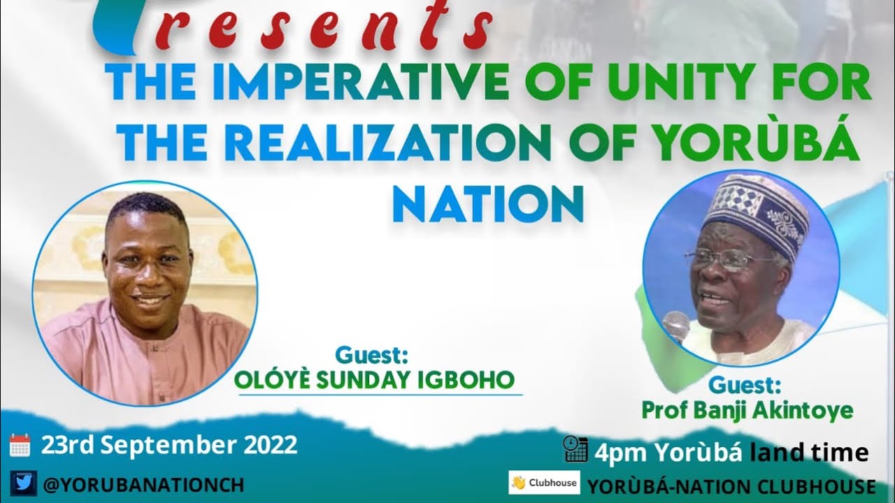 CHIEF SUNDAY ADEYEMO IGBOHO_OOSA IMPERATIVE OF UNITY FOR THE ...
