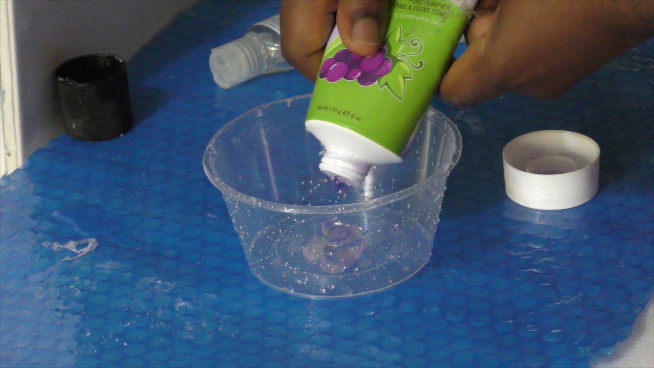 Hand gel slime without glue !! How to make slime with Hand gel without ...