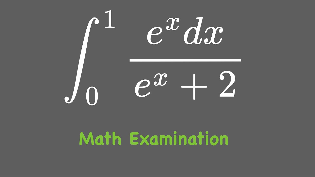 Find Definite Integral With Euler's Constant | Math Examination - YouTube