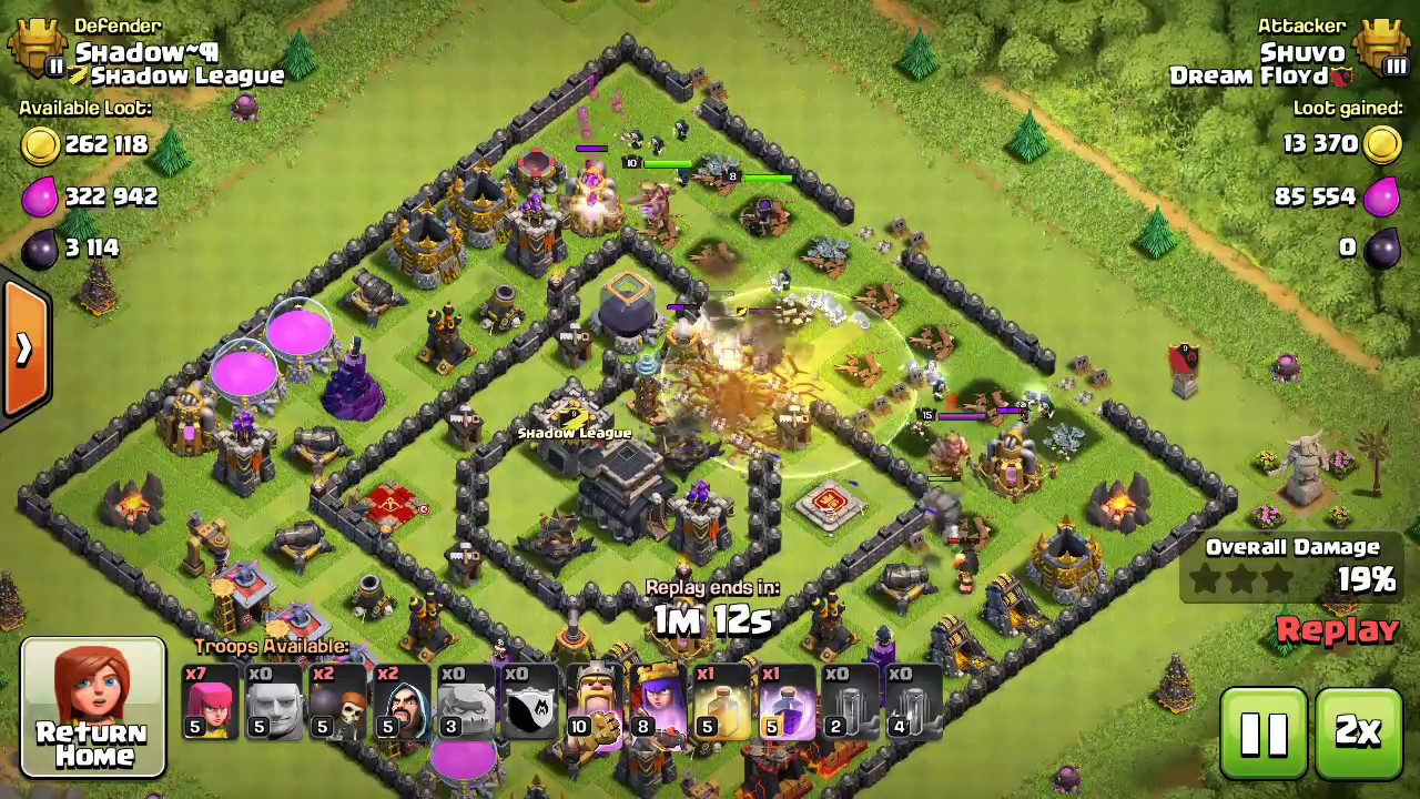 Th9 Ring base/Donut base 3 star attack | GoGiWi | Clash with Shuvo ...