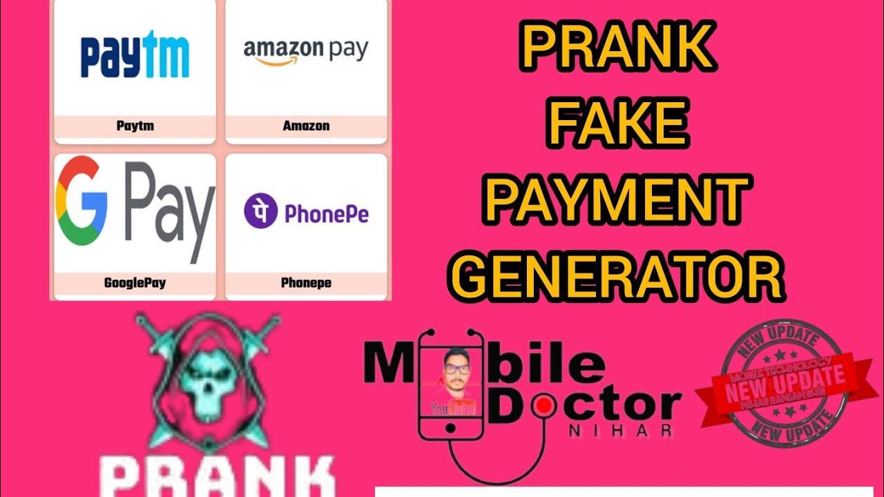Prank Payment is a fake payment screenshot application - YouTube