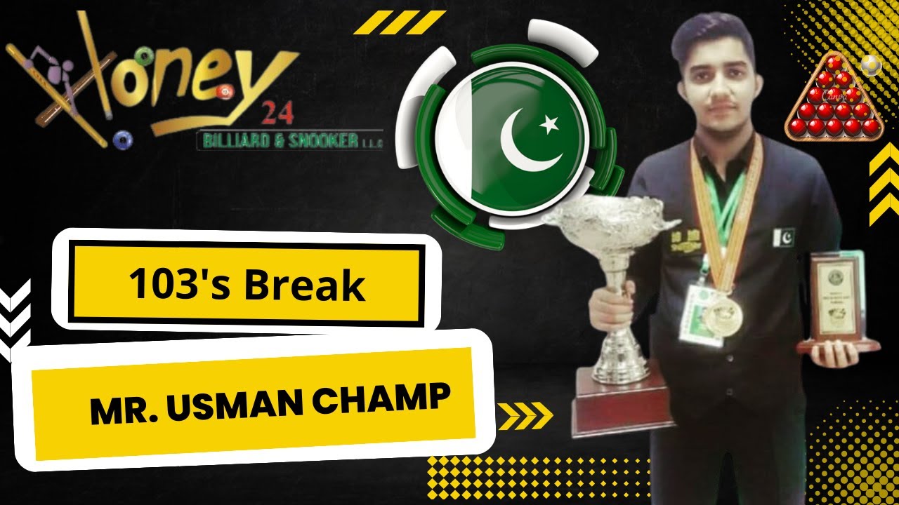 Usman Champ National games' gold medalist & ranking player made(103) 11 ...