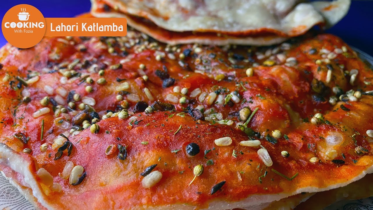 Lahori Katlama Orignal recipe | Deep Fried Desi Pizza | Katlama Lahore ...