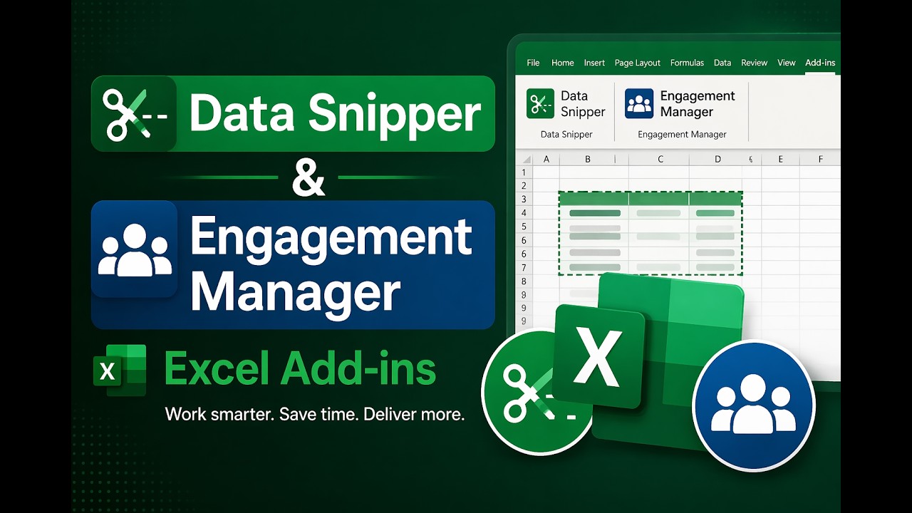 Enable & Disable Engagement Manager & Data Snipper Add-ins for Excel ...