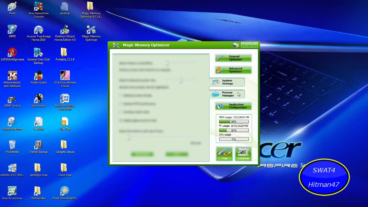 Magic Memory Optimizer 8.2 Incl. Serial 2011 - YouTube